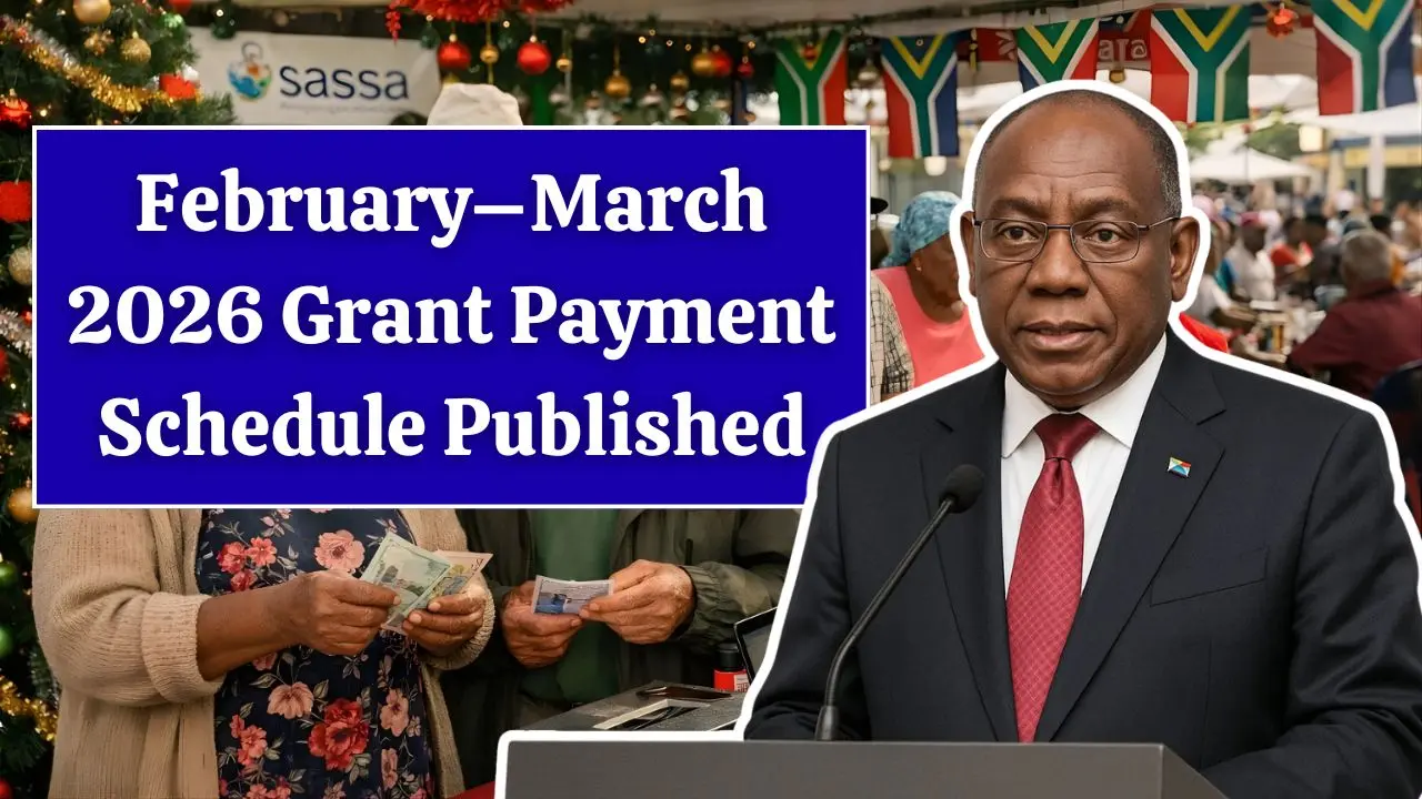 February–March 2026 Grant Payment Schedule Published: Full SASSA Dates ...